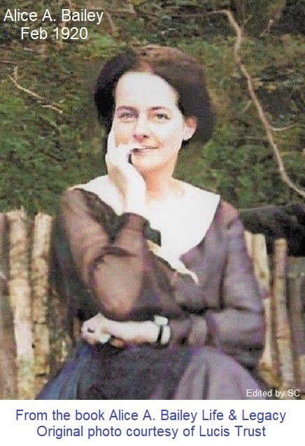 Alice Bailey in 1920 at Theosophical HQ Krotona – Isobel Blackthorn
