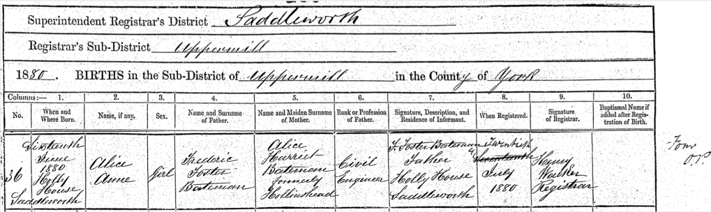 Some Alice Bailey Genealogy used for her Biography – Isobel Blackthorn