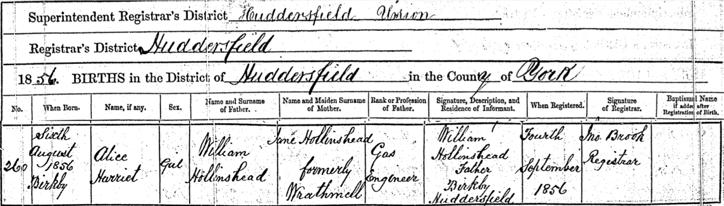 Some Alice Bailey Genealogy used for her Biography – Isobel Blackthorn